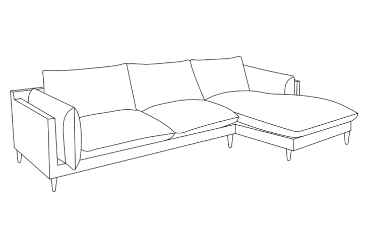Brosa Jerry 3 Seater Sofa with Right Chaise - (BRJE3SSRCCA) - Manuals ...