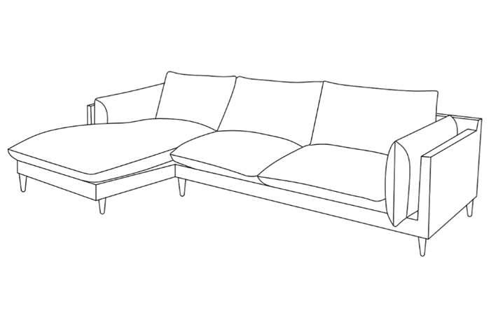 Brosa Jerry 3 Seater Sofa with Left Chaise - (BRJE3SSLCCA) - Manuals ...