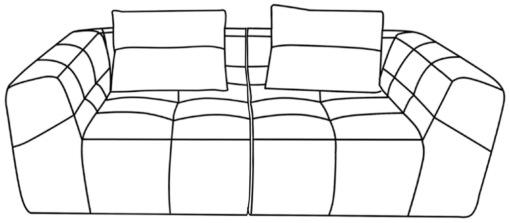 Brosa Luna 3 Seater Compressed Sofa - (BRLNSSFCHCA) - Manuals and Support